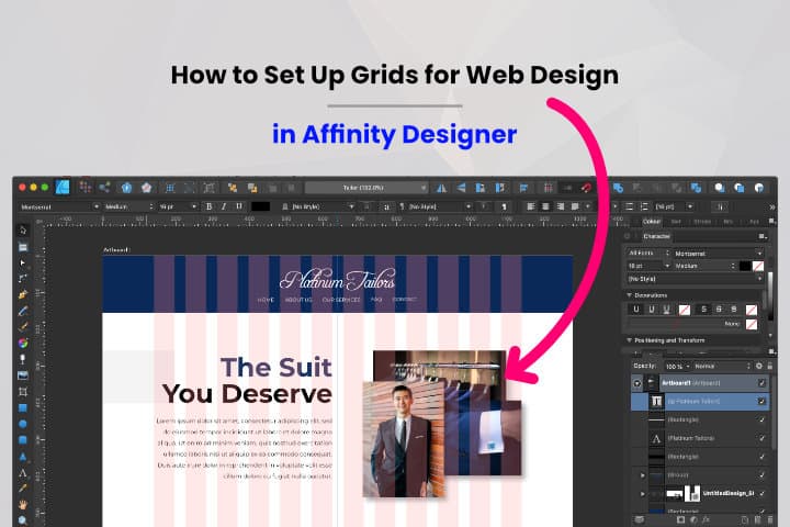 How To Set Up Grids In Affinity Designer For Web Design Dashways